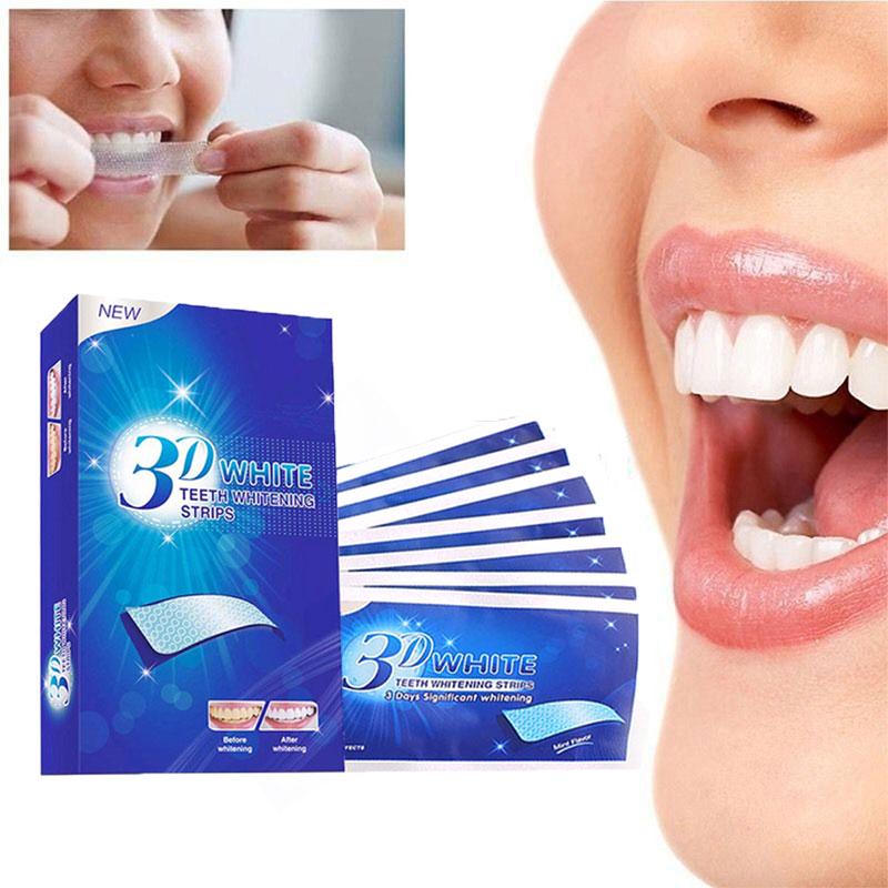 Buy 14pairs / 28Pcs Whitening 3D Adult Dental Bleaching Tools Hygiene ...