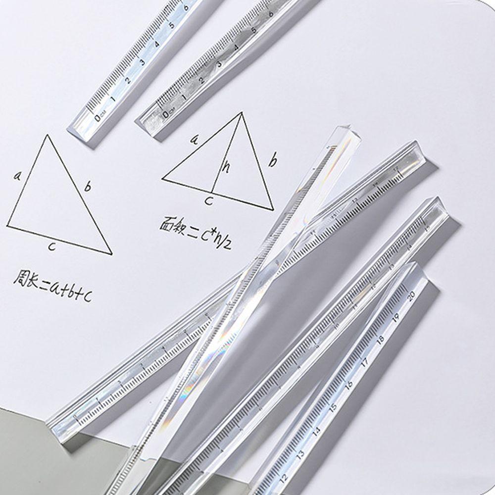 on Both Sides Measuring Tools Students Stationery Transparent Straight ...