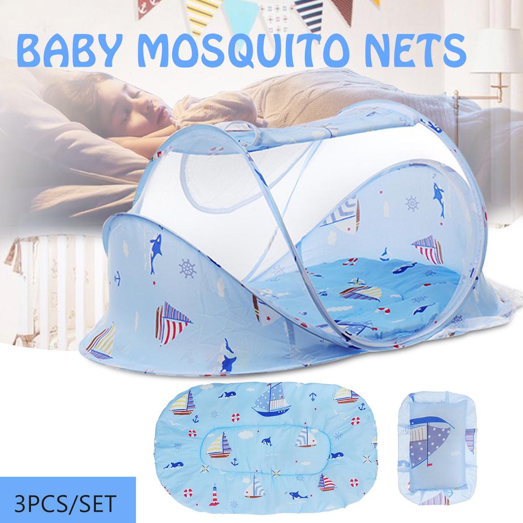 Buy Baby Bedding Crib Netting Folding Baby Mosquito Nets Bed Mattress ...