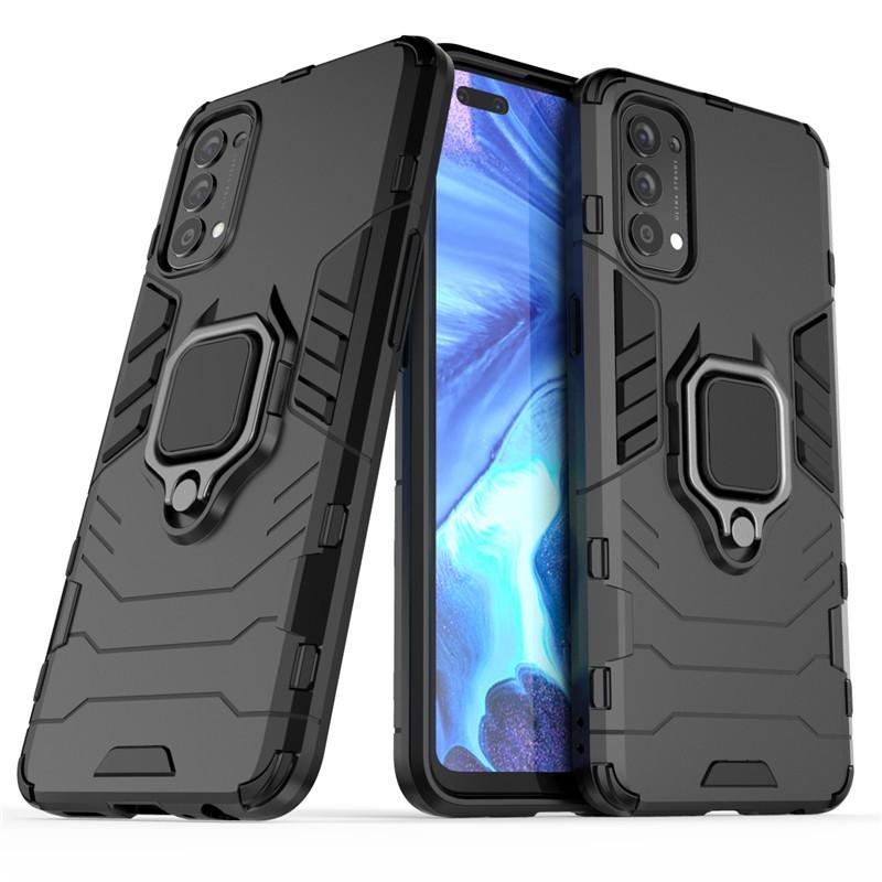 Buy For OPPO Reno 4 Case Shockproof Kickstand Armor Hard Phone Case ...