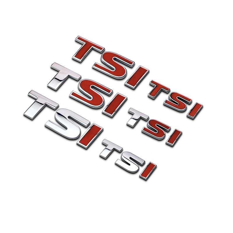 Buy 1Pcs 3D Metal TSI Car Side Fender Rear Trunk Emblem Badge Sticker ...