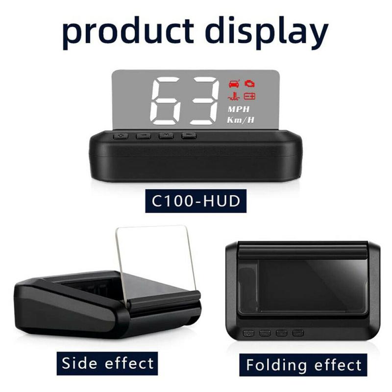 Buy Car HUD Head-up Display C100 OBD Hd Speed Projector Practical Multi ...