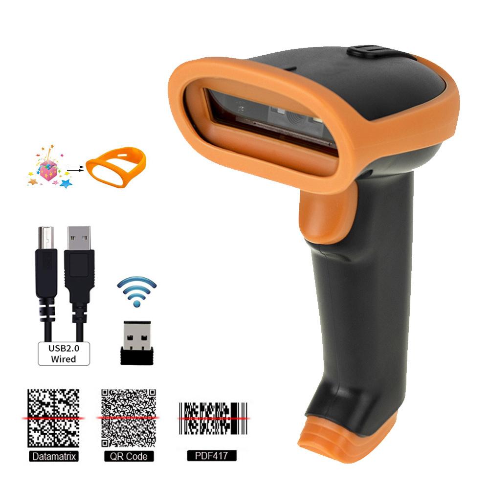 Buy Kefar Automatic 2d Wireless Qr Barcode Scanner Pdf417 2.4g Usb Bar ...