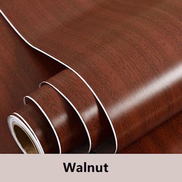 Buy 2M Wood Grain Vinyl Wall Sticker Self Adhesive Waterproof Wallpaper ...