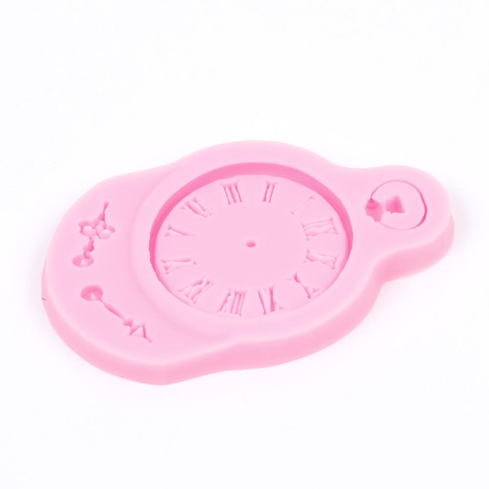Buy Chocolate Fondant Clock Funny Silicone Mould Watch Shaped Baking ...