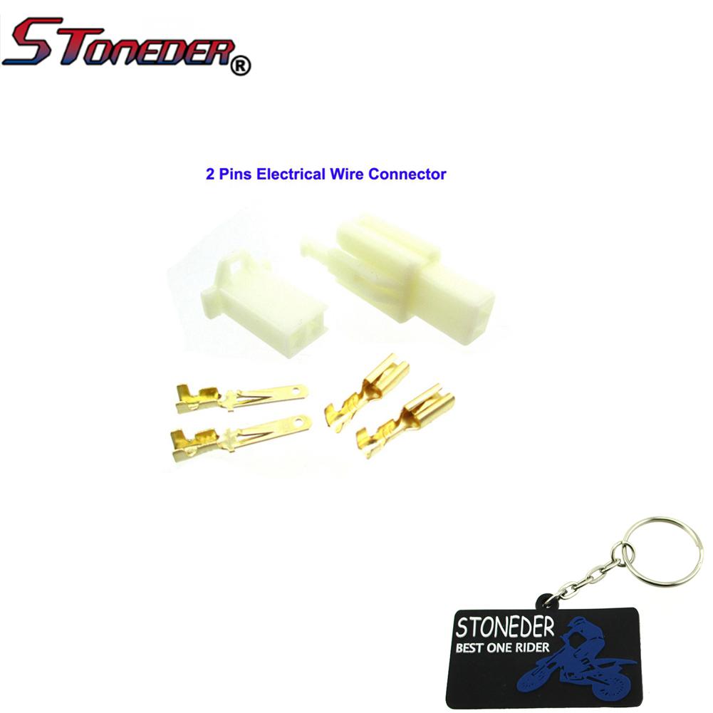 STONEDER 2 Pins Electrical Wire Connector Terminal Harness Plug Socket ...