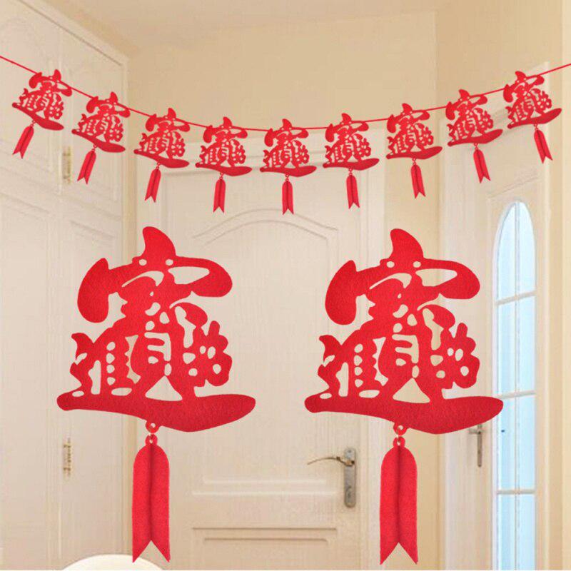 Buy 10PCS Chinese Pull Flag With Blessing Word Chinese New Year Banner ...