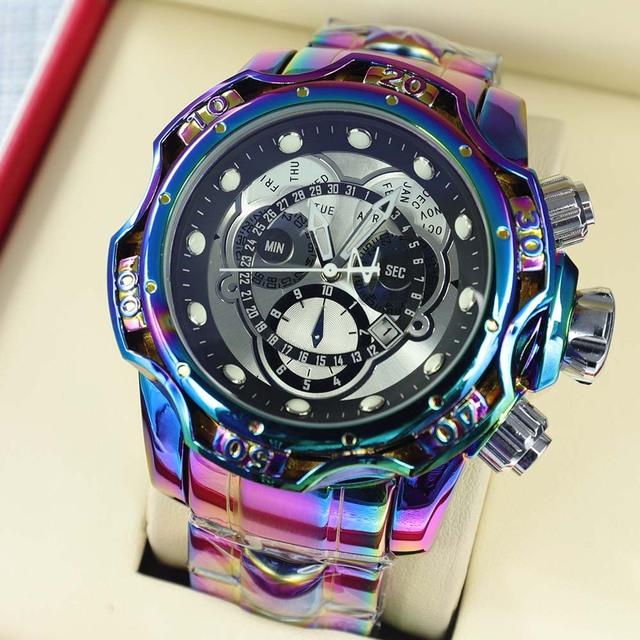 Cheap Luxury Big Dial Gold Undefeated Mens Watches Invincible Watch ...