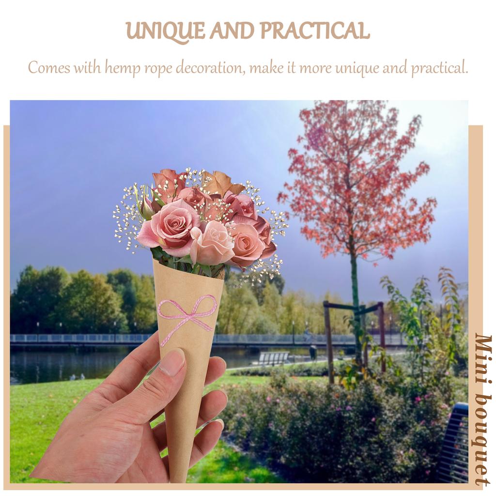 Buy 50pcs Party Paper Cake Cones Candy Food Paper Cones Wrappers DIY ...