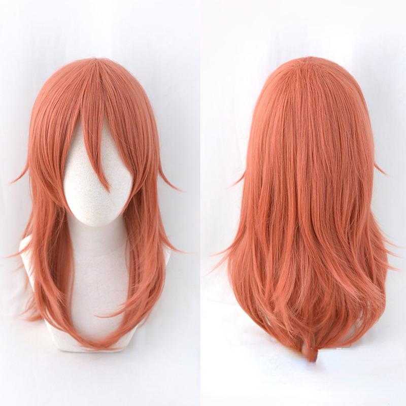 Buy Chainsaw Man Cosplay Angel Devil Long Wig Christmas Orange Color ...