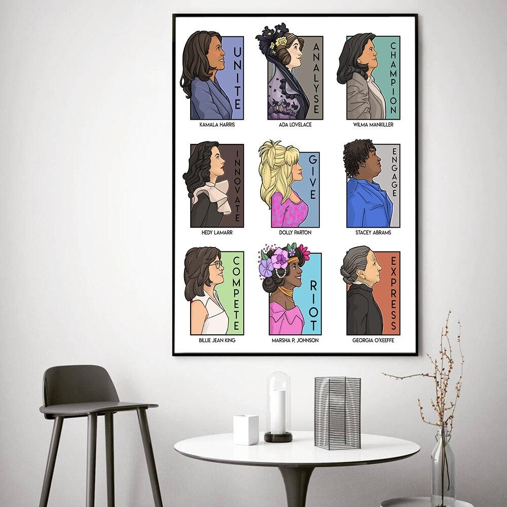 Satın alın Great Mighty Women in History Poster and Print Wall Art ...