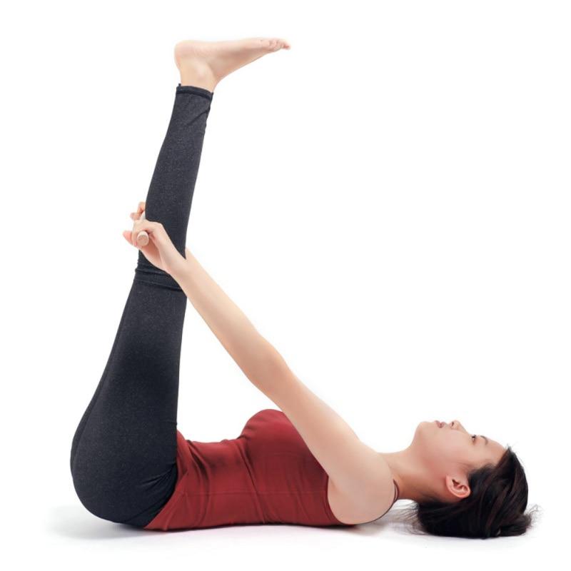 Buy 2PCS Yoga Sticks Stretching Tool Straps Posture Correction Wooden ...