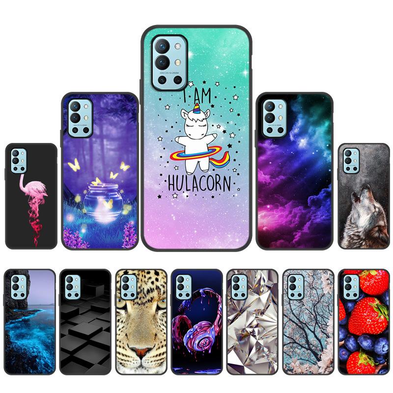 Buy Silicone Case For Oneplus 9R Black Silicne Cute Patterns Phone ...