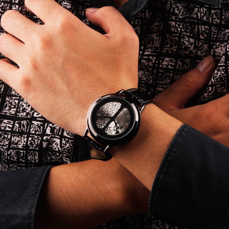 Fashion Waterproof LED Watch Men and Women Couple Watches Leather Strap ...