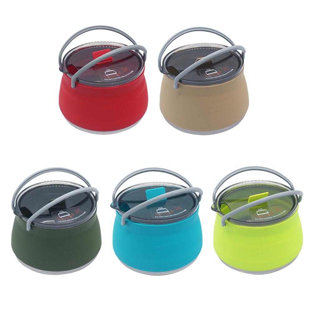 Buy Silicone Folding Kettle Portable Coffee Tea Cooker Collapsible Mini ...