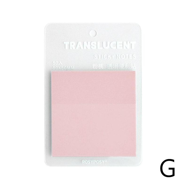 Buy Transparent Memo Pads Waterproof PET Sticky Note Message Paper ...
