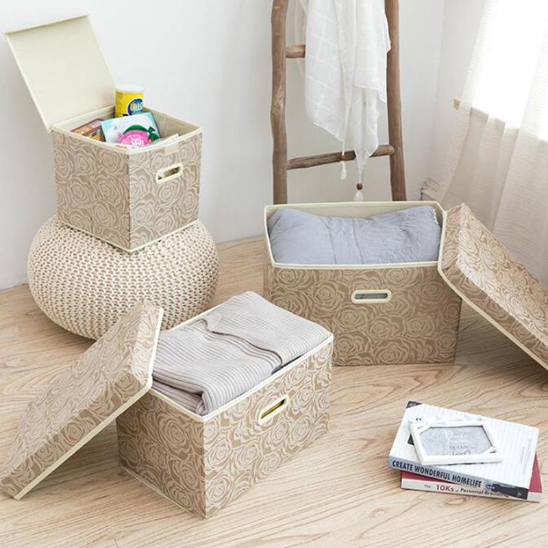 Buy Storage Box Desktop Storage Box Material Non-woven Storage Box Gift ...