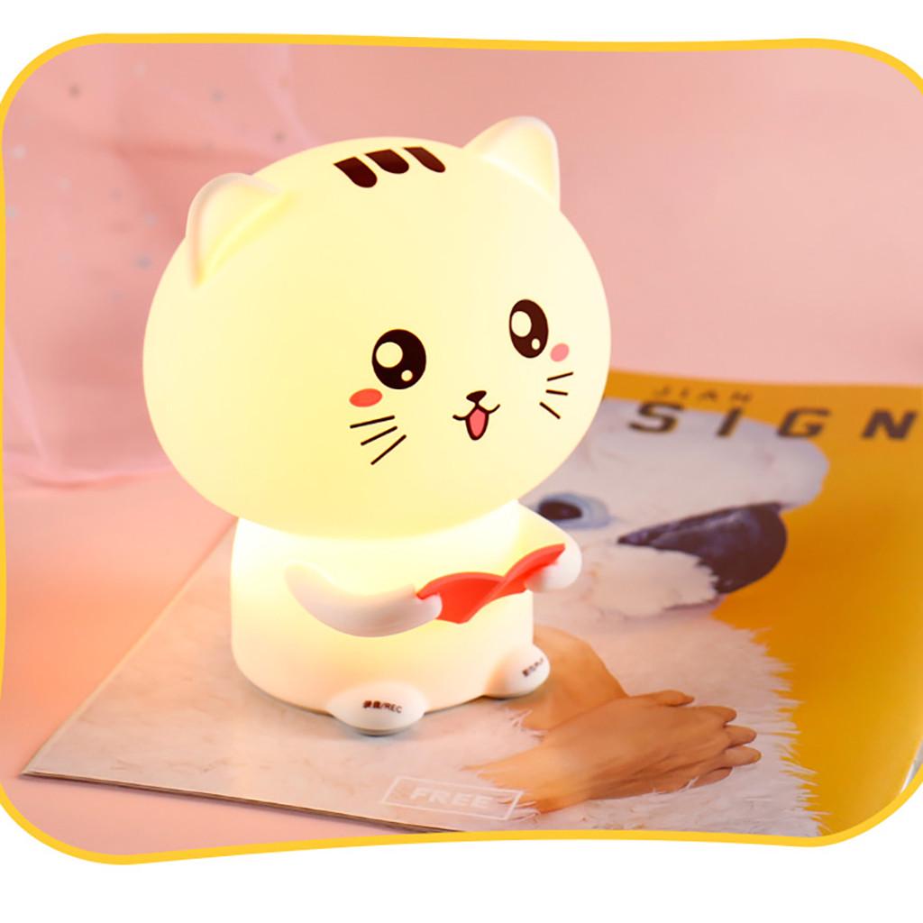 Buy [BD62] Cute Cat Lights Organic Silicone Night Light USB ...