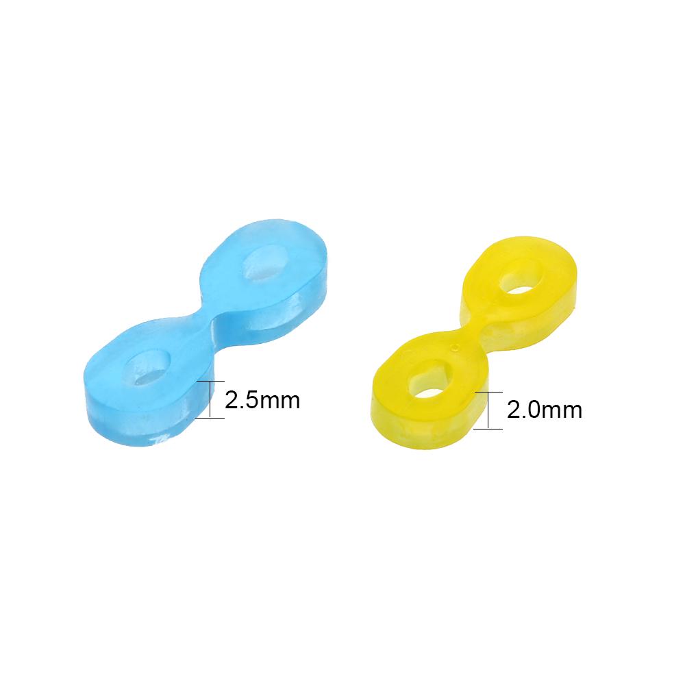 80pcs/set Dental Elastic Fixing Wedges Matrix Matrices Rubber Dam ...
