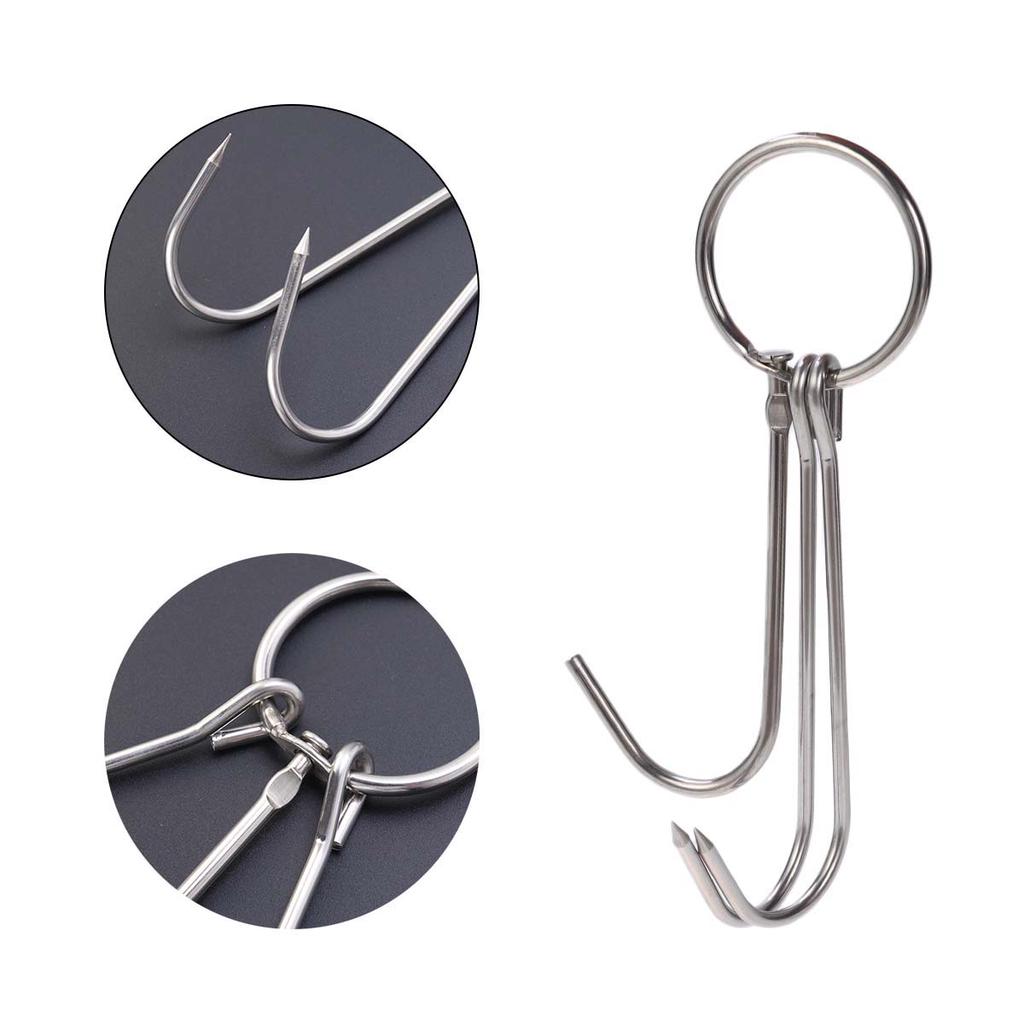 Buy 10PCS Stainless Steel Processing Meat Butcher Hanging Hooks for ...