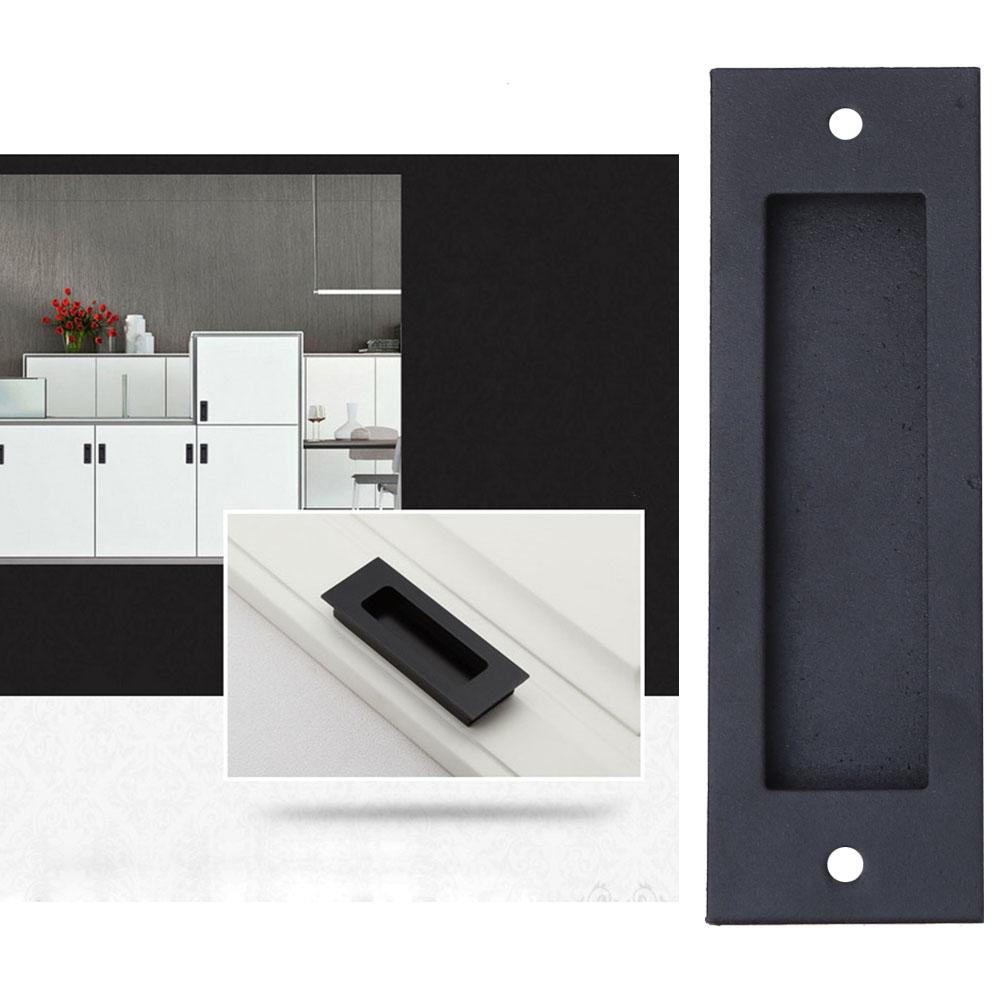 Retro Metal Embedded Sliding Door Pull Handle Concealed Drawer Cabinet ...