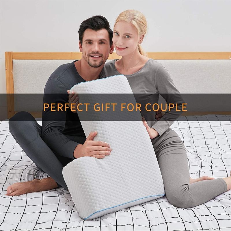 Buy Couples Pillow with Arm Rest Memory Foam Anti Hand Pressure Neck ...