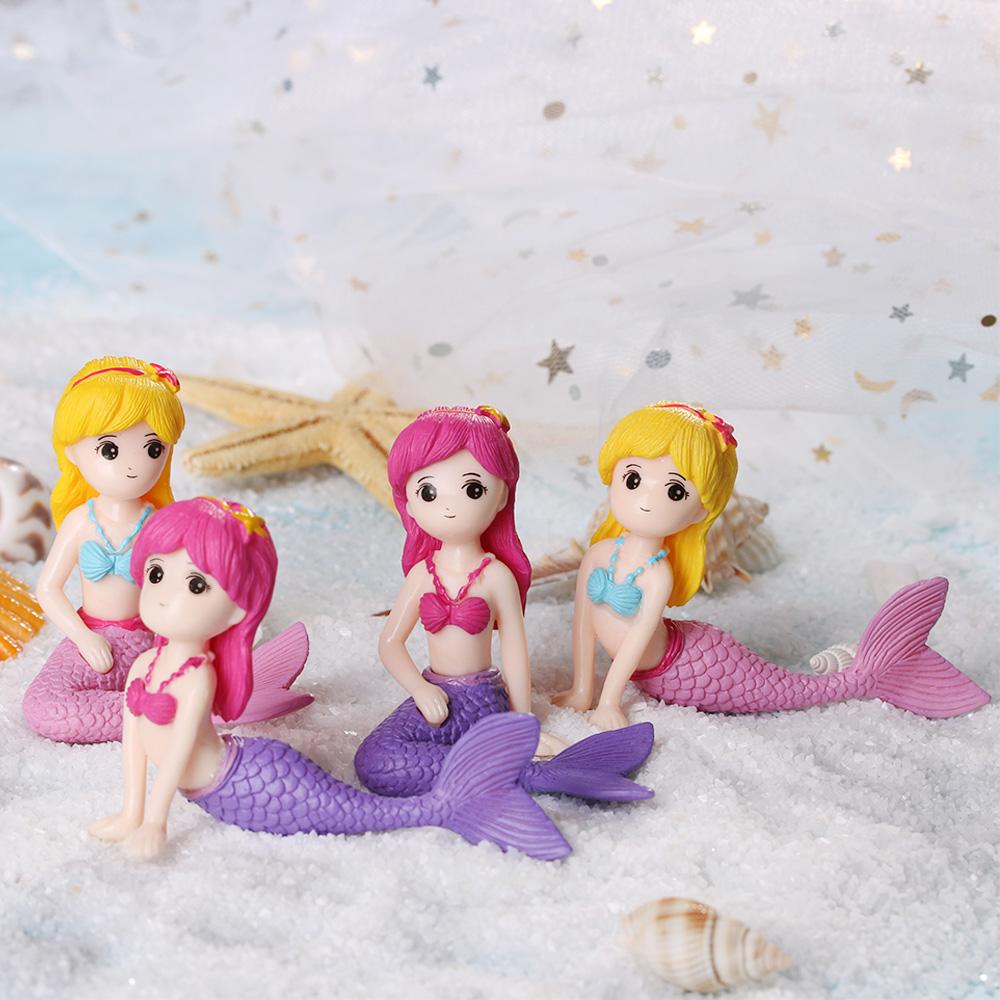 Satın alın Miniature Mermaid Diy Figurine Garden Dollhouse Decor ...