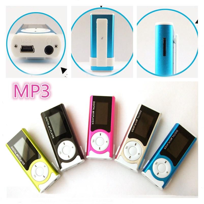 Buy Shiny Mini USB Clip LCD Screen MP3 Media Player Support 16GB Micro ...