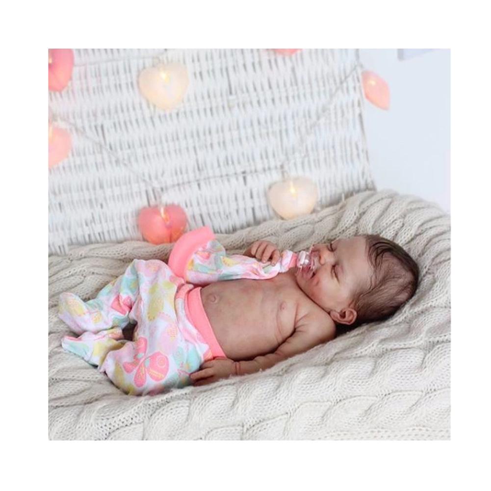 Cheap 22in DIY Reborn Doll Kit Sleeping April Smiley Face Soft Parts ...