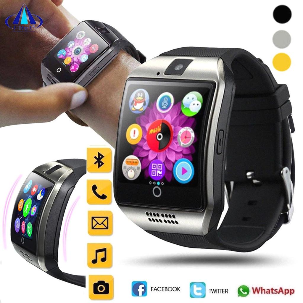 Buy 2021 Q18 Bluetooth Smart Watch GSM Camera TF Card Phone Wrist Watch ...