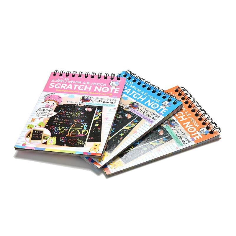 Buy 1X Rainbow Scratch Pad Art Book Drawing Children Kids Painting ...