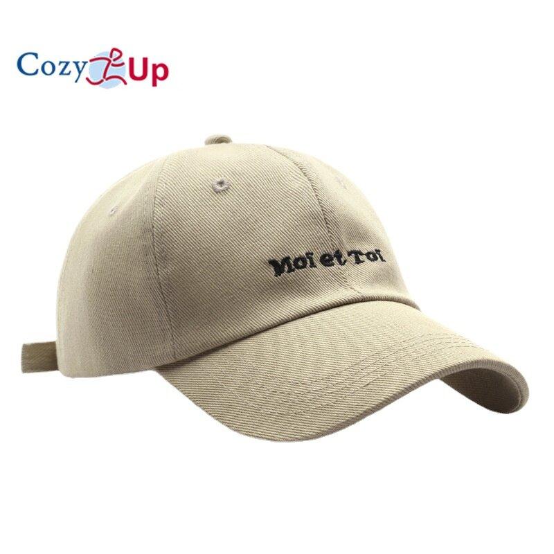 Buy Cozy Up Unisex Baseball Cap Letter Embroidered Outdoor Casual ...
