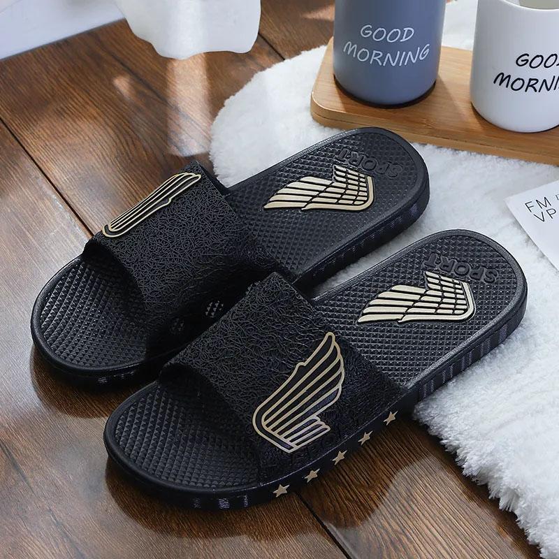 Buy Summer Couple Slippers Cool Sandals PVC Rubber Soft Sole Beach ...