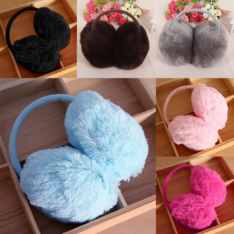Buy Winter Round Plush Ear Pads With A Solid Headband Back To Earmuff ...