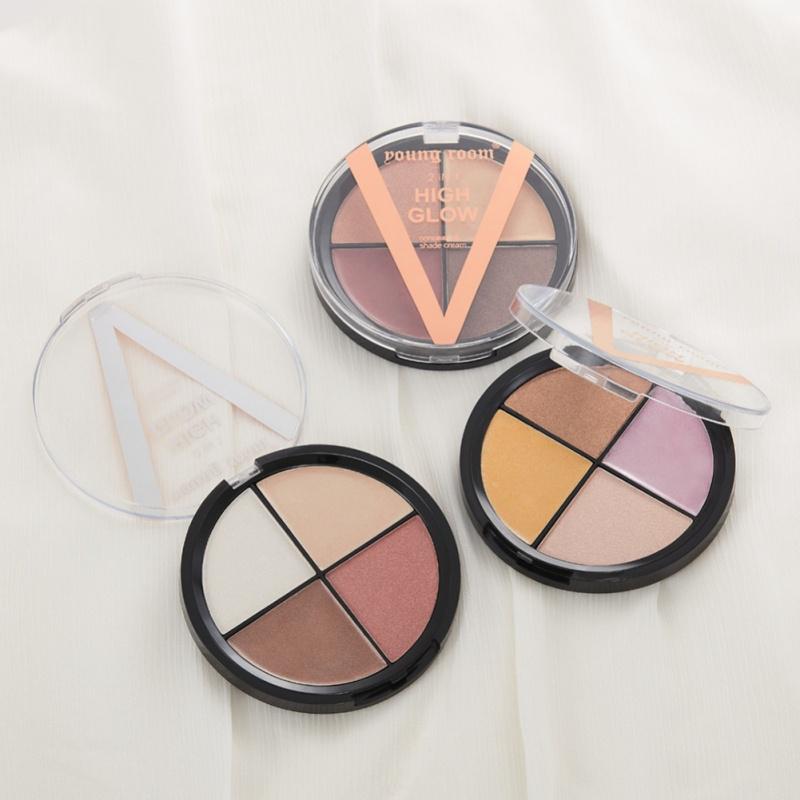 Buy 4 Colors Brighten Base Makeup Glow Kit Palette Highlighter Makeup ...