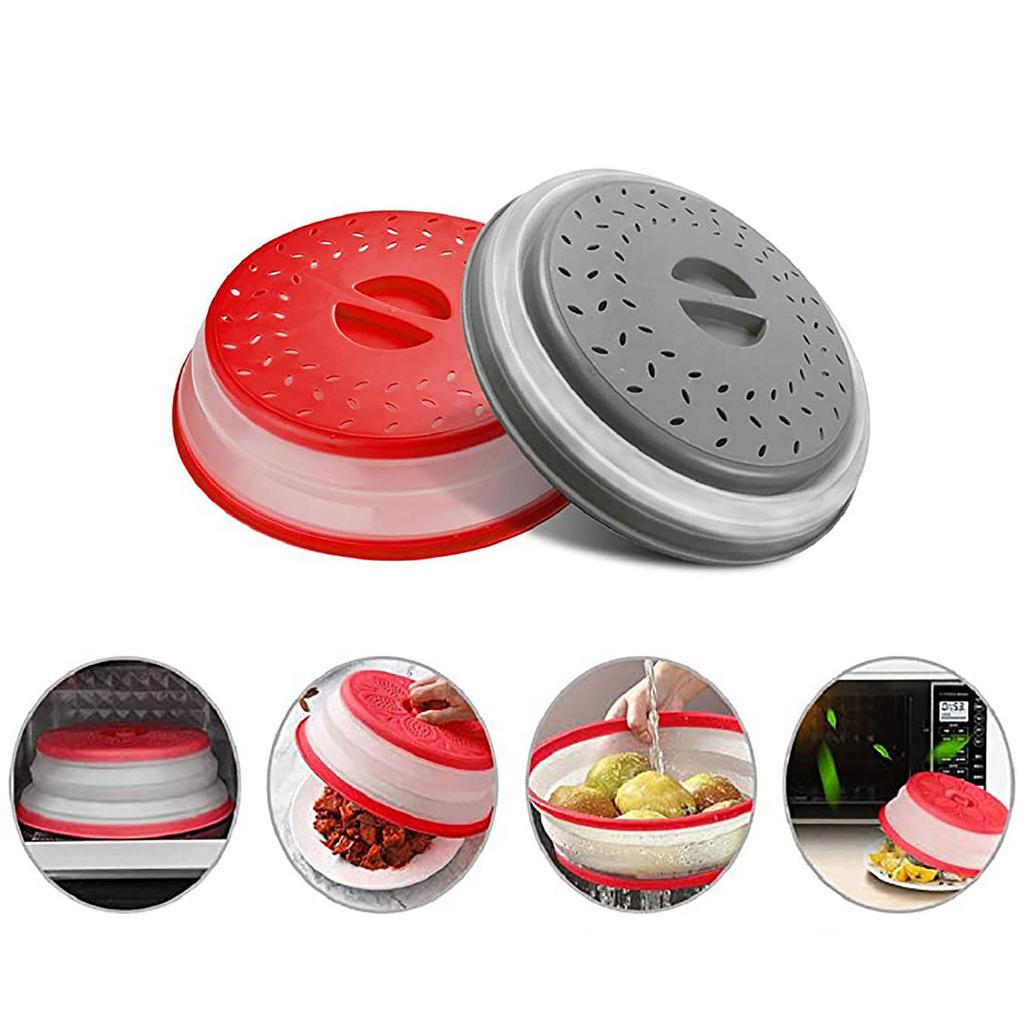 Buy 1Pc Collapsible Microwave Plate Cover Colander Strainer for Fruit ...