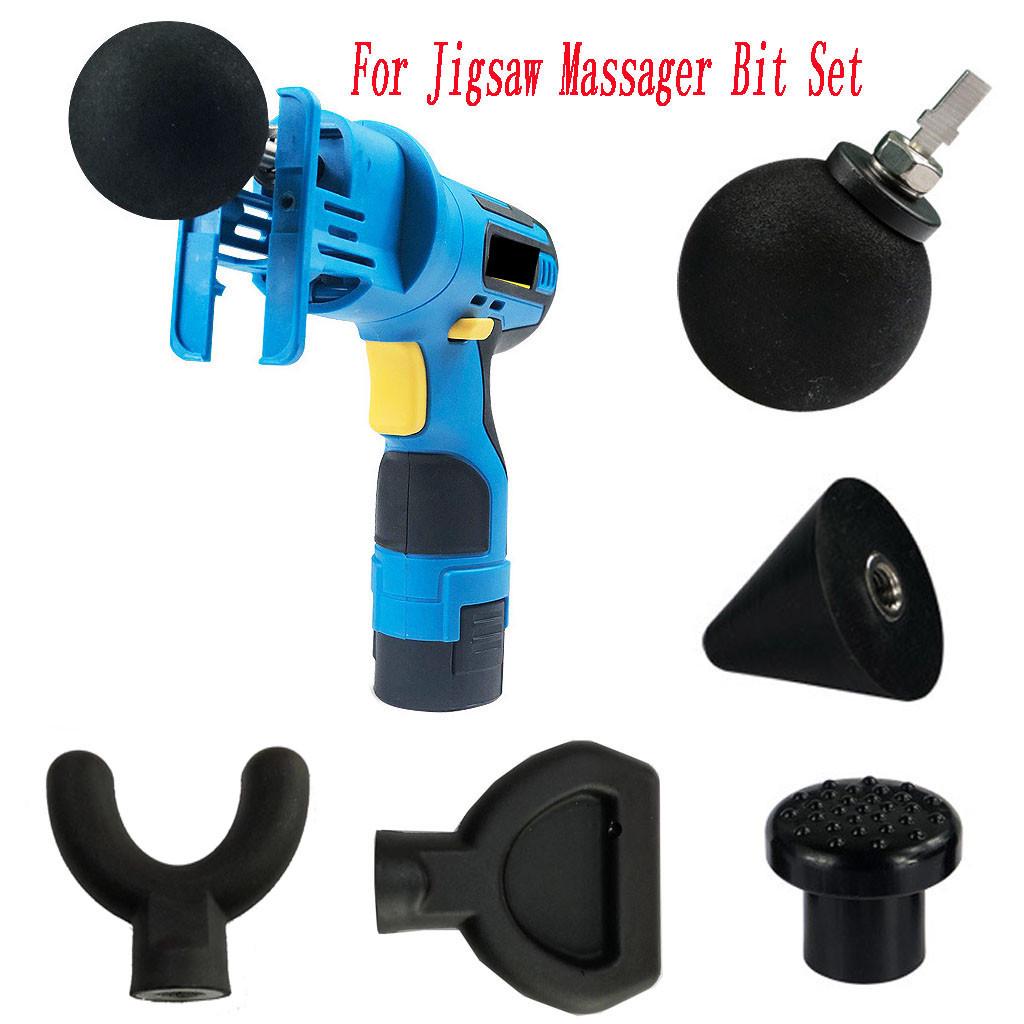 Buy [333] Percussion Massage 6pcs Tip & Bit For Jigsaw Massager Adapter ...