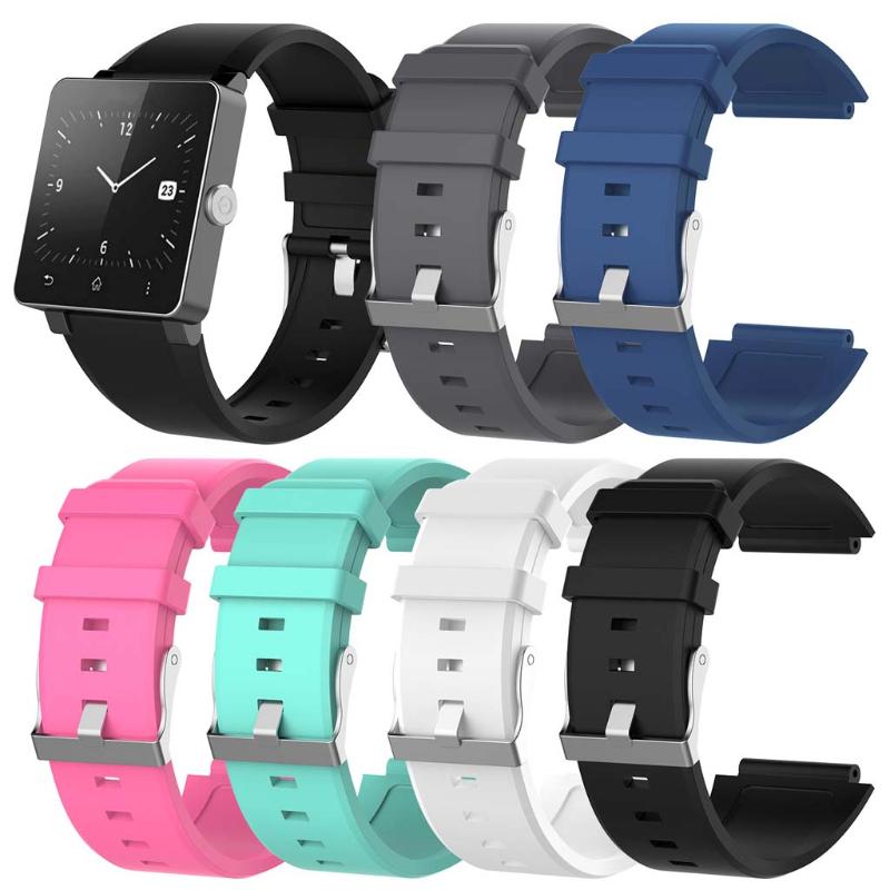 Buy Silicone Replacement Wrist Strap Bracelet Watch Band For Sony ...