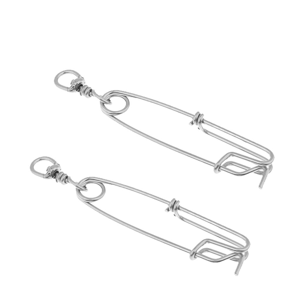 Buy Long Line Clips Snap Stainless Steel Fishing Connector Clip Snaps ...