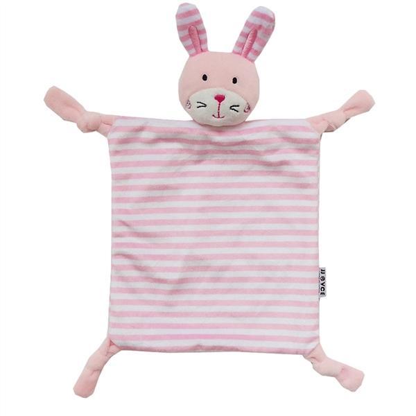 Buy Infant Teething Cloth Soft Square Striped Plush Teether Blanket ...