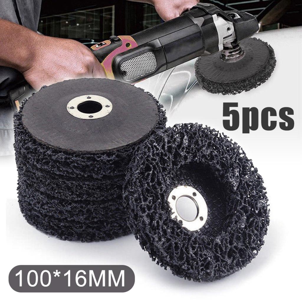 Buy PDPO 5pcs Poly Strip Disc Wheel Paint Rust Removal Clean For Angle ...
