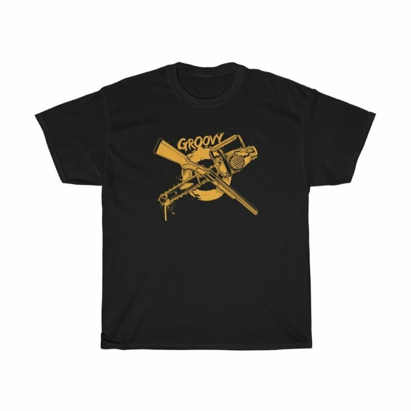 Groovy Chainsaw And Boomstick Unisex Heavy Boys Clothes T-Shirts Tops ...