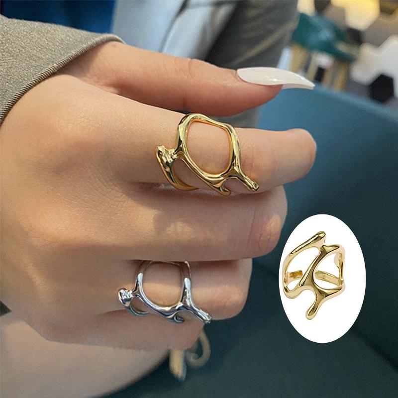 Individuality Souvenir Adjustable Rings Irregular Jewelry Women Accessories Fashion Rings uygun ...