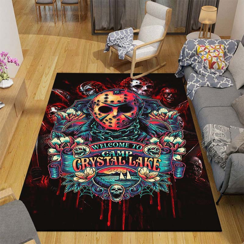 Cheap Halloween Horror Movies Character Huanted House Area Rug ...