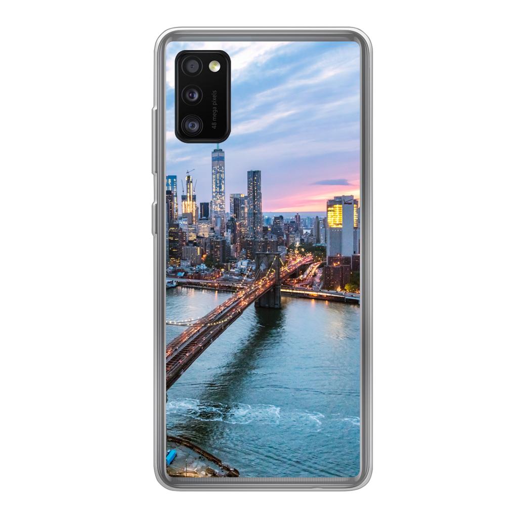 Buy Samsung Galaxy A41 Soft Case - Skyline of New York at the Brooklyn ...