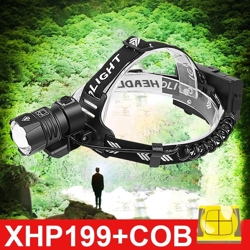 1200000lumens Super Xhp199 Powerful Led Headlamp Usb Rechargeable Head ...