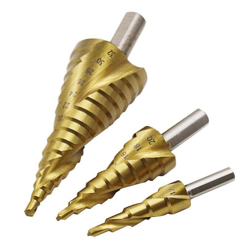 Buy 3 Pcs/set Hss Spiral Grooved Center Drill Bit Solid Carbide Mini ...