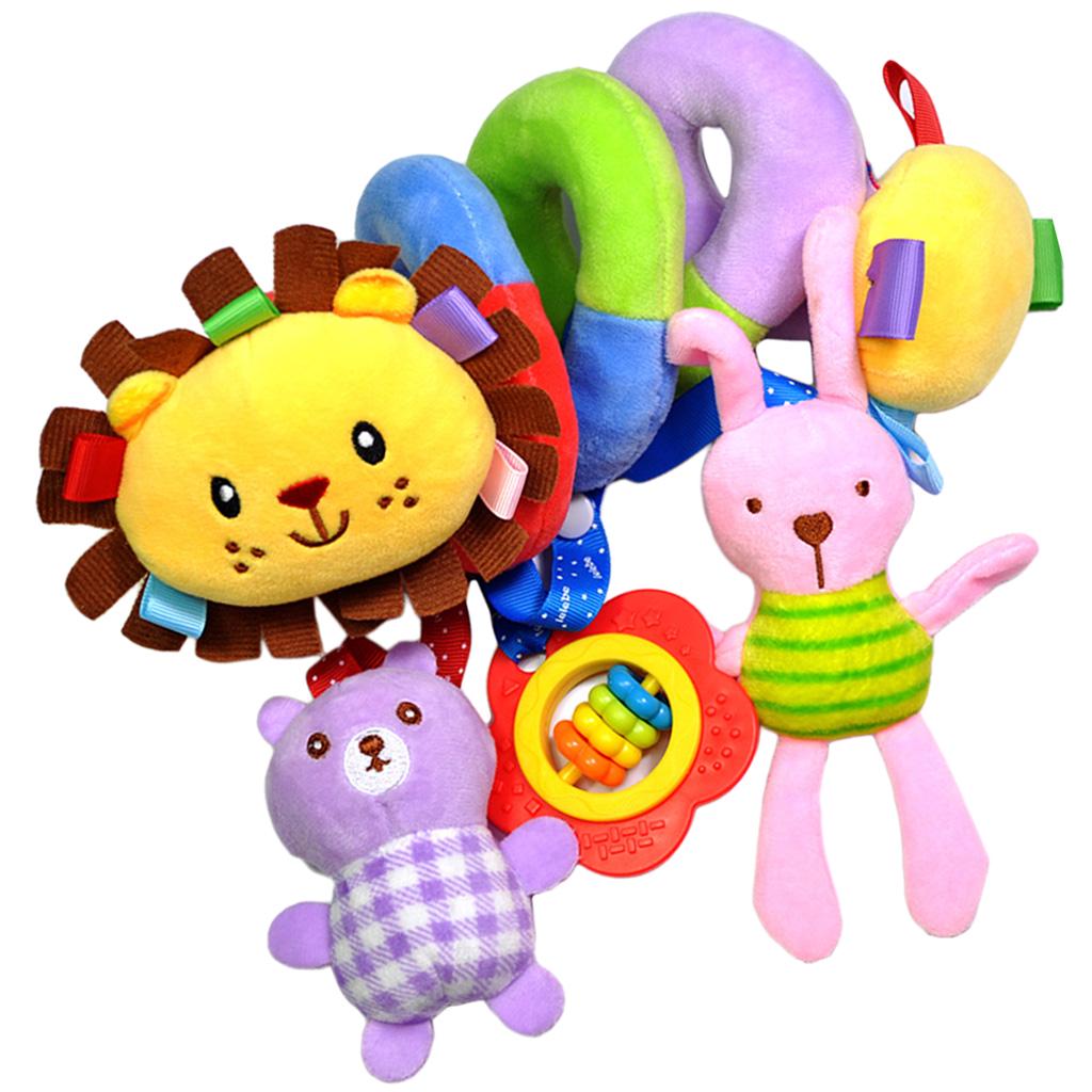 Buy Musical Soft Plush Crib Bed Stroller Baby Pram Rattle Hanging Bell ...