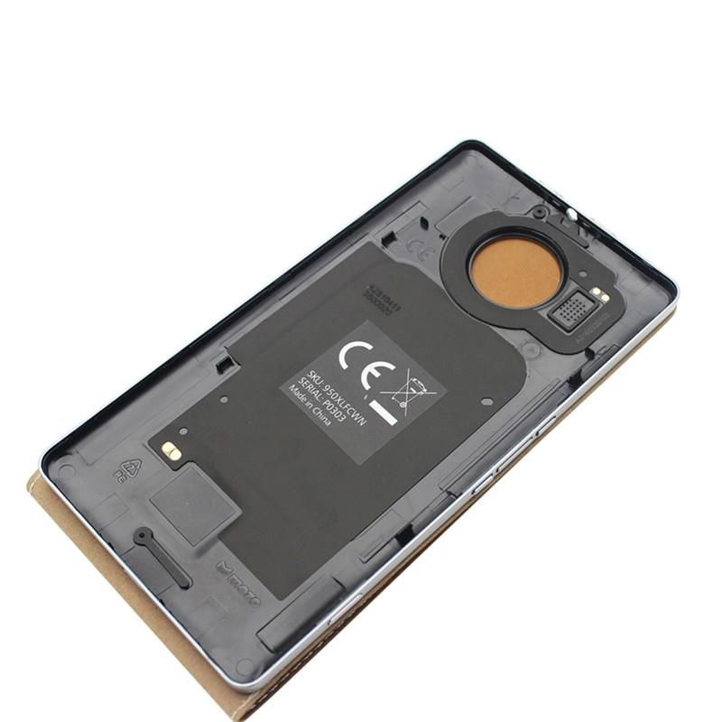 Genuine Leather Flip Case Cover for Microsoft Nokia lumia 950XL Back ...