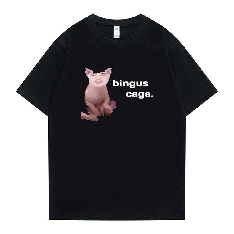 Buy Funny Nick Bingus Cage Print Tshirt Michael Scott Homage The Office ...